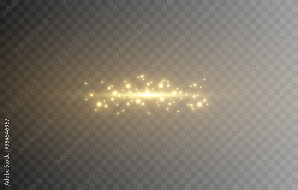 Golden light. Golden glow. Light png. Christmas light. A golden flash ...