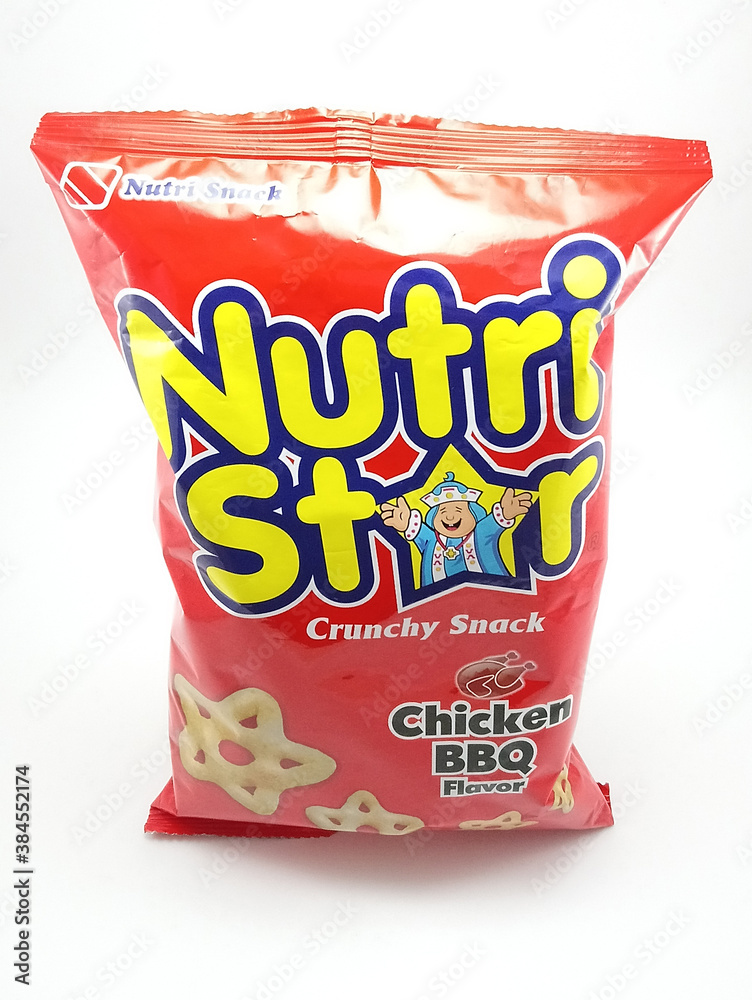 Nutri star crunchy snack chicken bbq flavor in Manila, Philippines Stock Photo | Adobe Stock