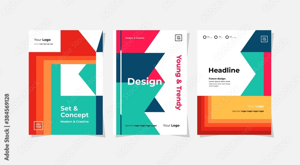 Set of paper templates layout editable for your advertising event, like ...