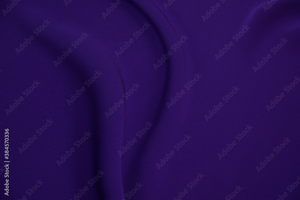 Beautiful elegant wavy violet purple satin silk luxury cloth fabric ...