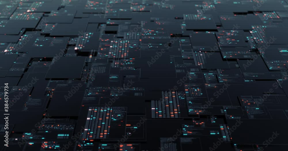 Programming code abstract technology background. Motion graphic 4K ...