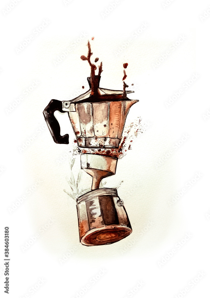 Greca de café Stock Illustration | Adobe Stock