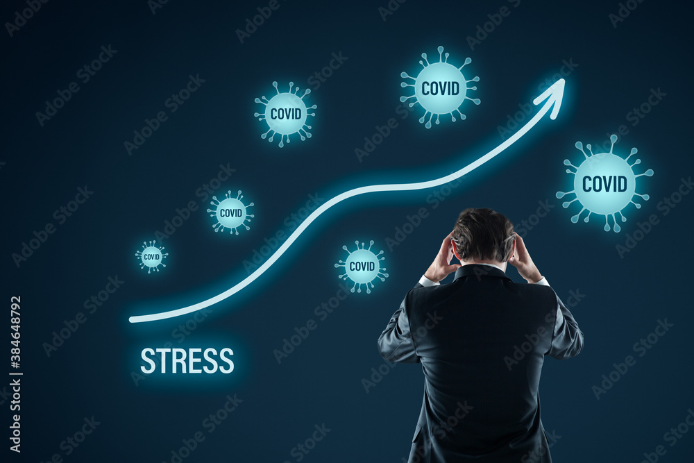 Growing stress in covid-19 epidemic and crisis Stock Photo | Adobe Stock