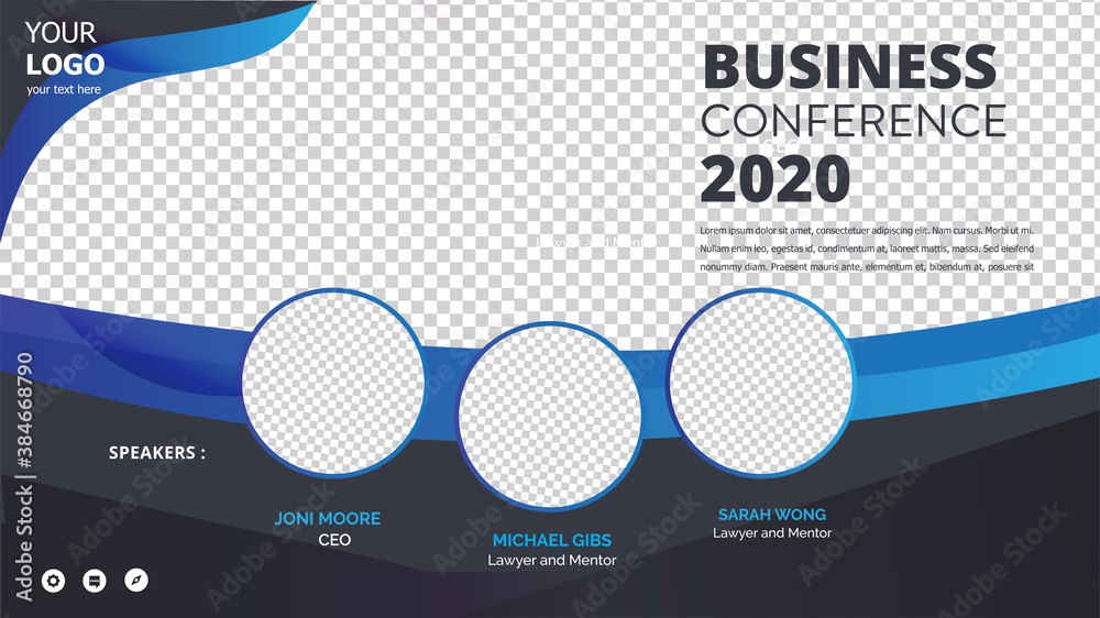 Banner design with blue geometric background.vector illustration Stock ...