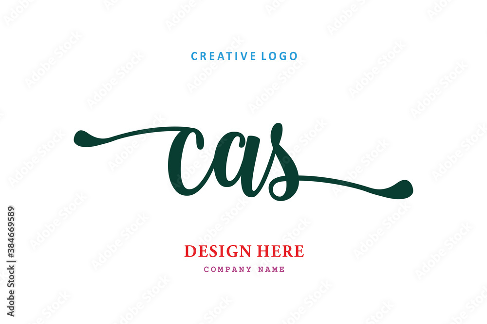 pharmacy logo composition of the letter CAS is simple, easy to ...
