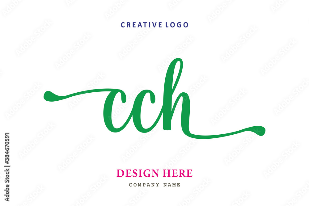 pharmacy logo composition of the letter CCH is simple, easy to ...