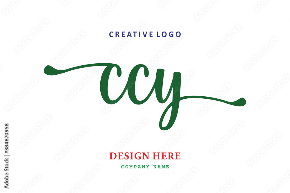 pharmacy logo composition of the letter CCY is simple, easy to ...