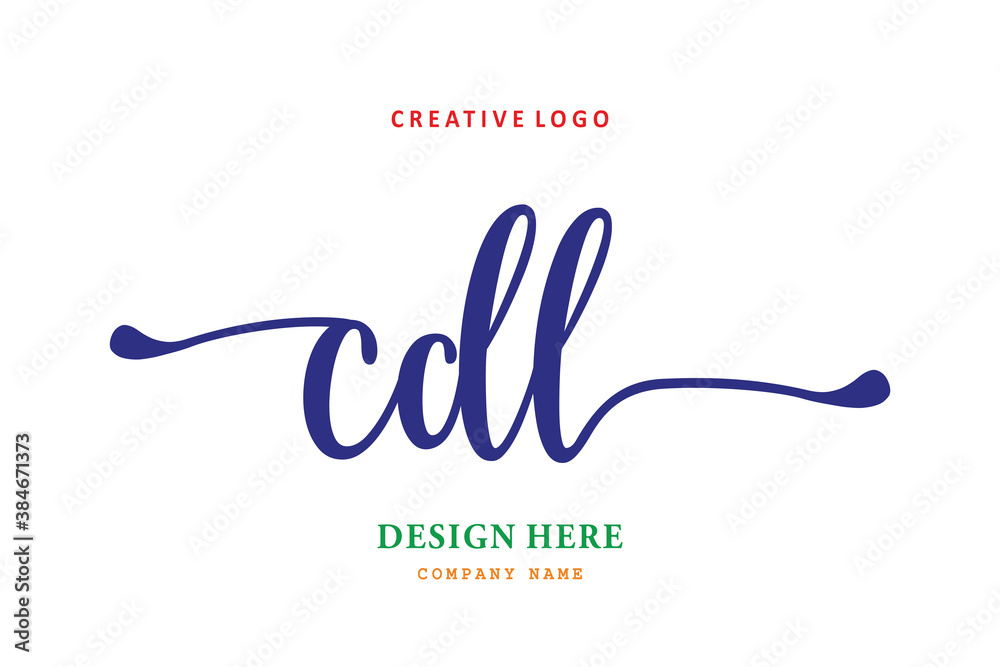 pharmacy logo composition of the letter CDL is simple, easy to ...