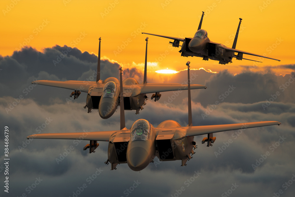 F 15 Strike Eagle Formation