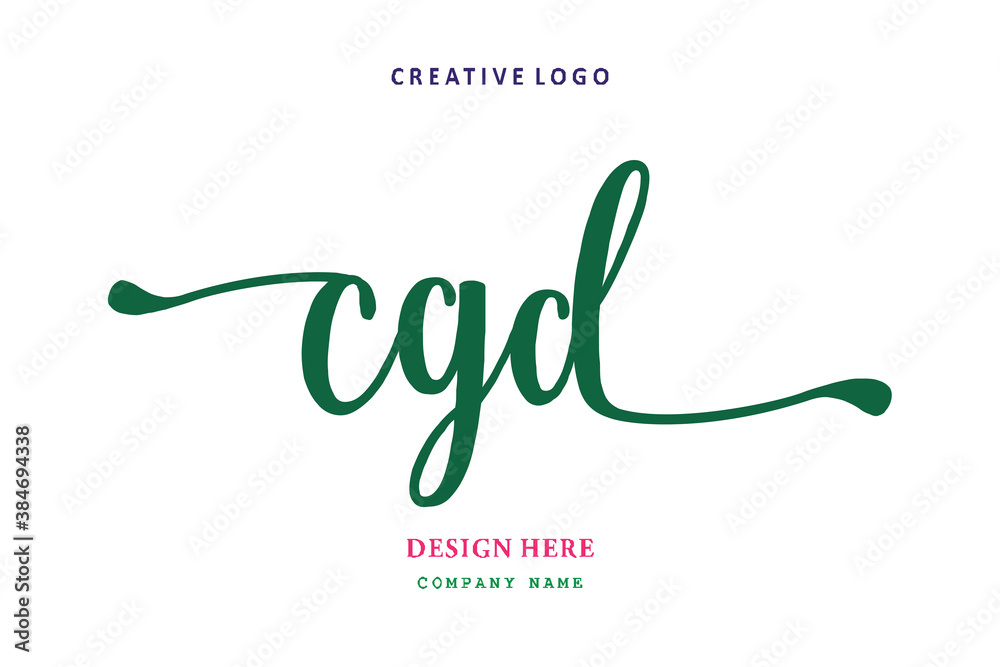 pharmacy logo composition of the letter CGD is simple, easy to ...