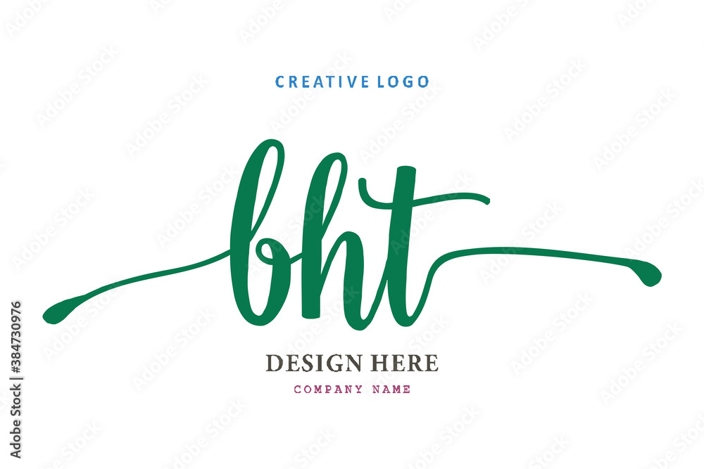 simple BHT letter arrangement logo is easy to understand, simple and ...