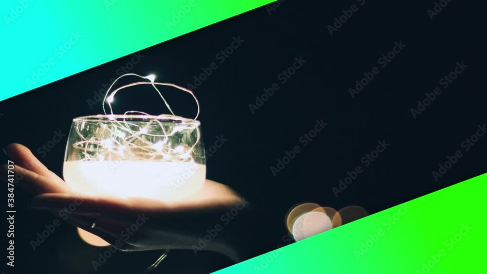 Diwali theme presentation, A girl holding Illuminating lamp in ...