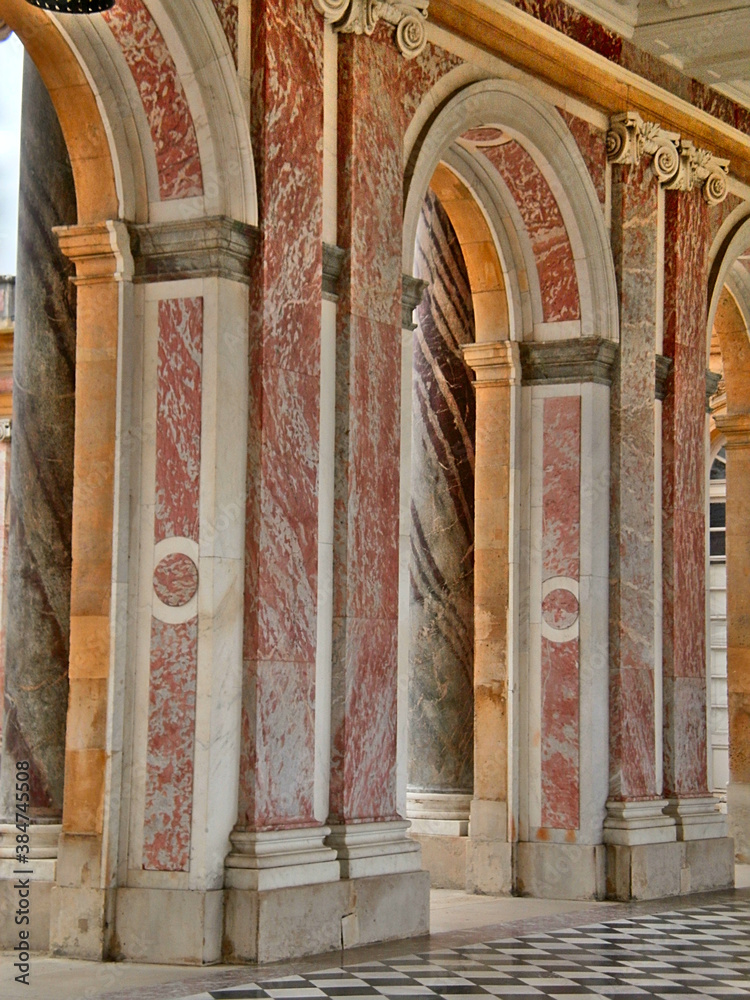 Versailles, France - September 9th 2011 : Grand trianon building. This ...