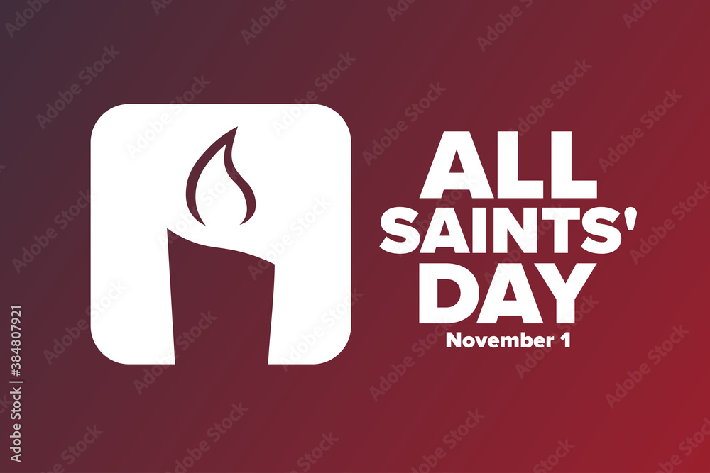 All Saints Day. November 1. Holiday concept. Template for background ...