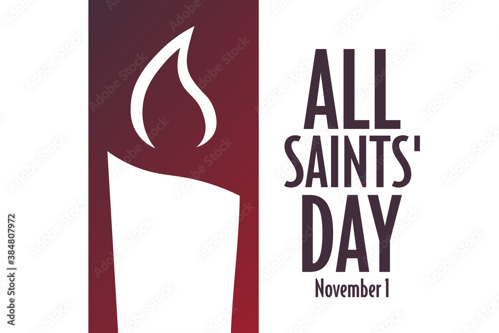 All Saints Day. November 1. Holiday concept. Template for background ...