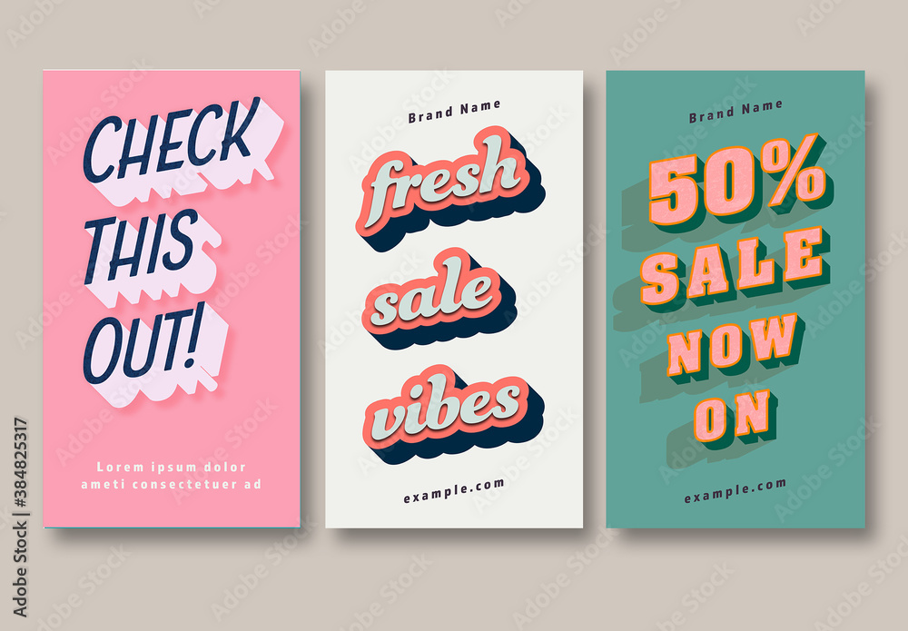 Text Effect Social Media Posts Stock Template | Adobe Stock