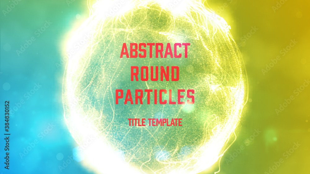 Abstract Round Forms Particles Title Stock Template | Adobe Stock