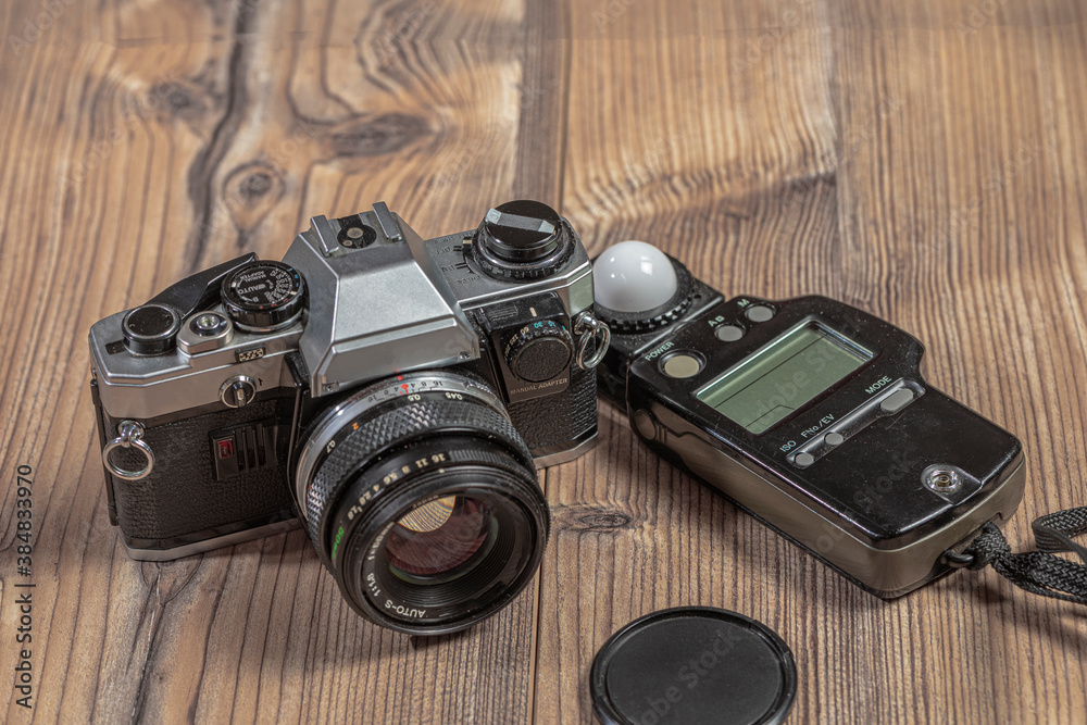 Vintage Camera from the late 70s and 80s Stock Photo | Adobe Stock