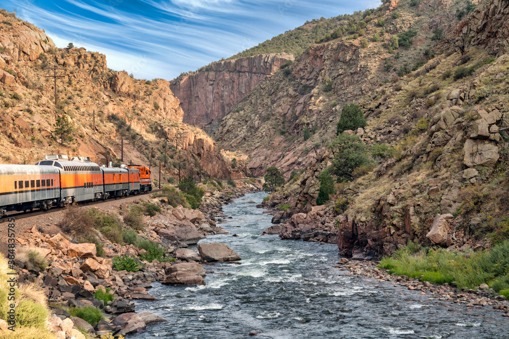 Royal Gorge Route Railroad Stock Photo | Adobe Stock