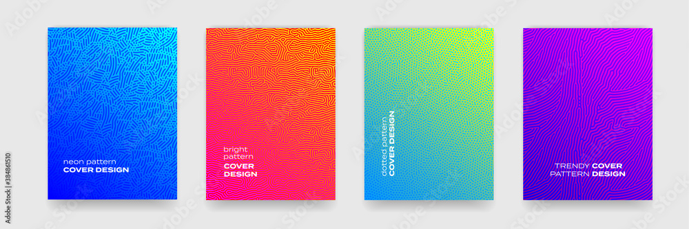 Cover design background patterns, abstract lines and color gradient ...