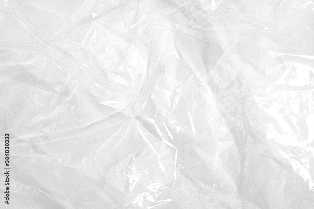 Clear plastic texture with white color. Nylon polythene wrap. Plastic ...