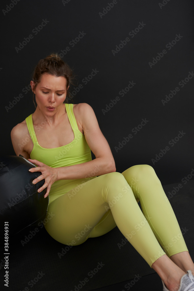 Fitness Model Demonstrates Movement Stock Photo | Adobe Stock