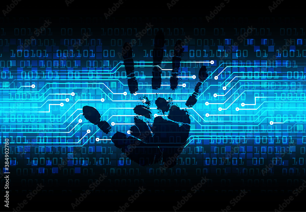 Safety concept, Closed Padlock on digital, cyber security. key, sci fi ...