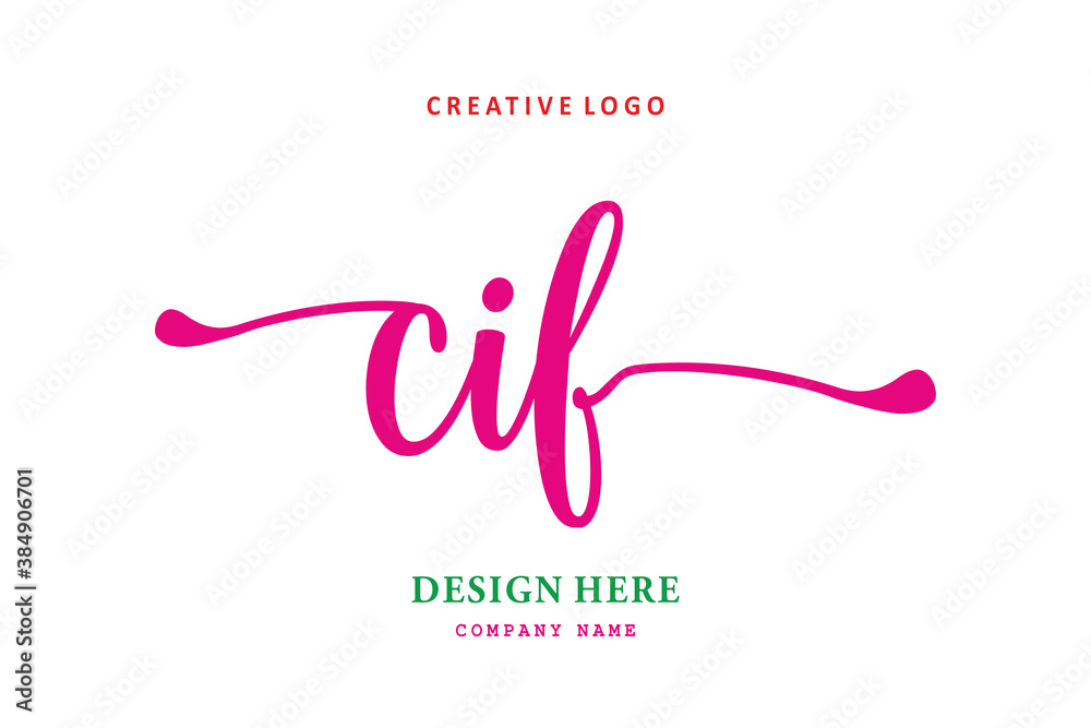 simple CIF letter arrangement logo is easy to understand, simple and ...
