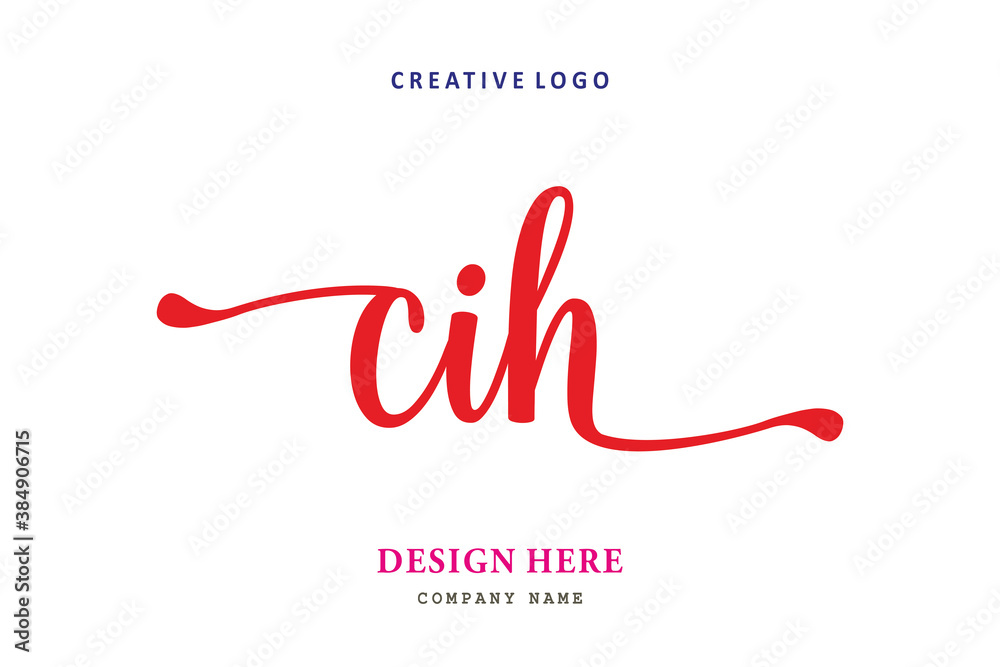 simple CIH letter arrangement logo is easy to understand, simple and ...