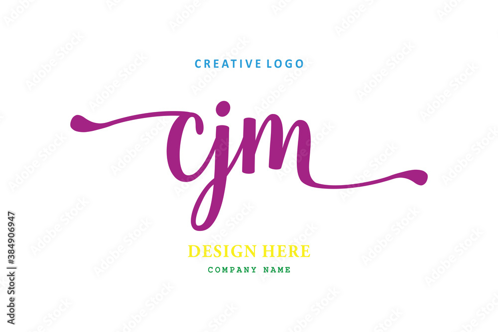simple CJM letter arrangement logo is easy to understand, simple and ...