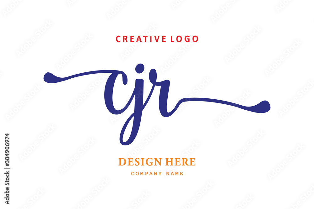 simple CJR letter arrangement logo is easy to understand, simple and ...