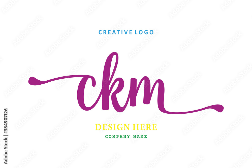 simple CKM letter arrangement logo is easy to understand, simple and ...