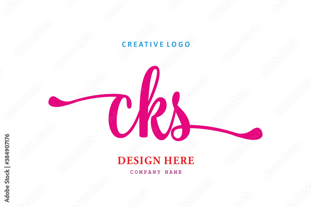 simple CKS letter arrangement logo is easy to understand, simple and ...