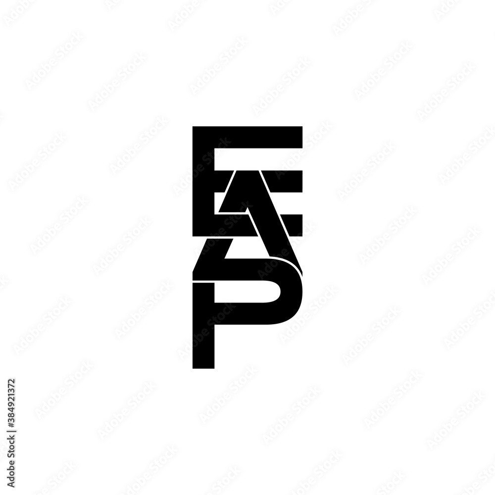 eap letter original monogram logo design Stock Vector | Adobe Stock