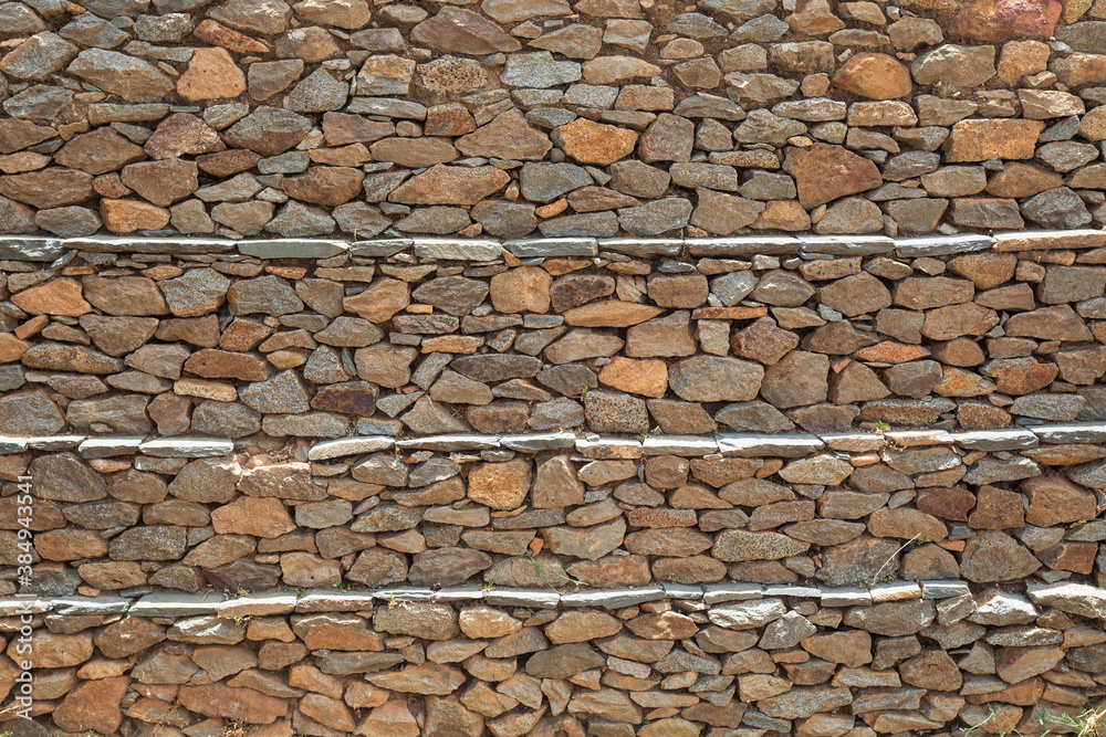 Stone texture on wall in Dungur palace of Queen Sheba, Aksum, Ethiopia ...