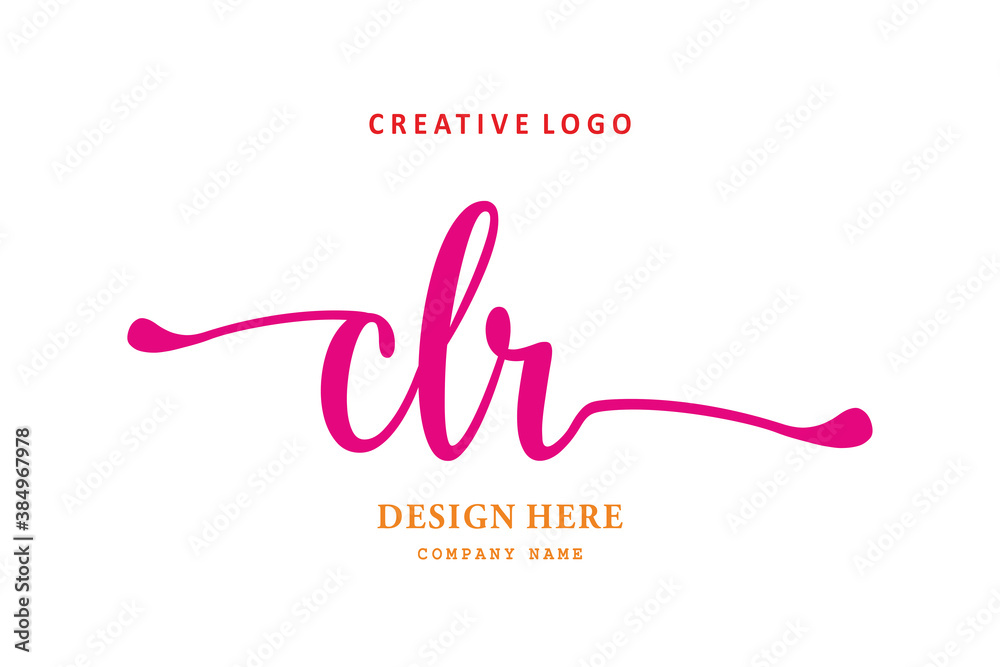 simple CLR letter arrangement logo is easy to understand, simple and ...