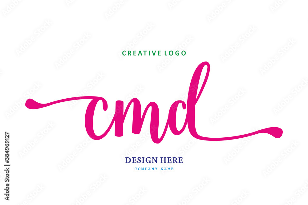 simple CMD letter arrangement logo is easy to understand, simple and ...