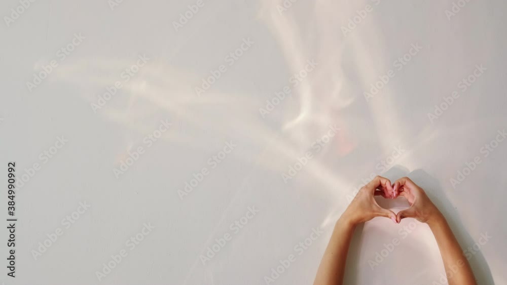 Vidéo Stock Sending love. Spiritual energy. Female hands holding heart ...