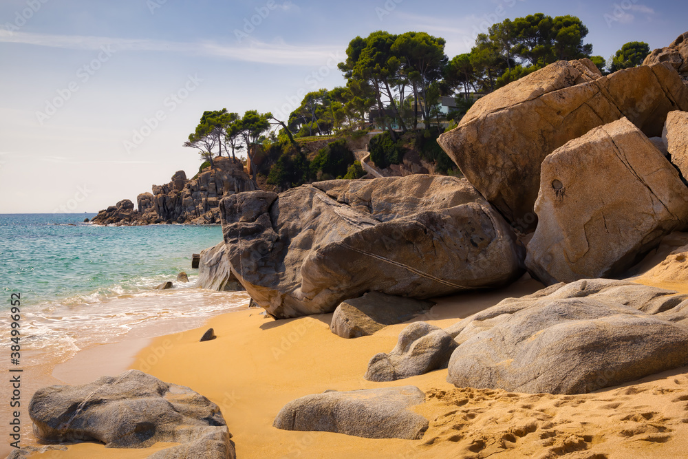 Coastal path of Sant. Antoni de Calonge to Aro beach - Impressive rocks ...