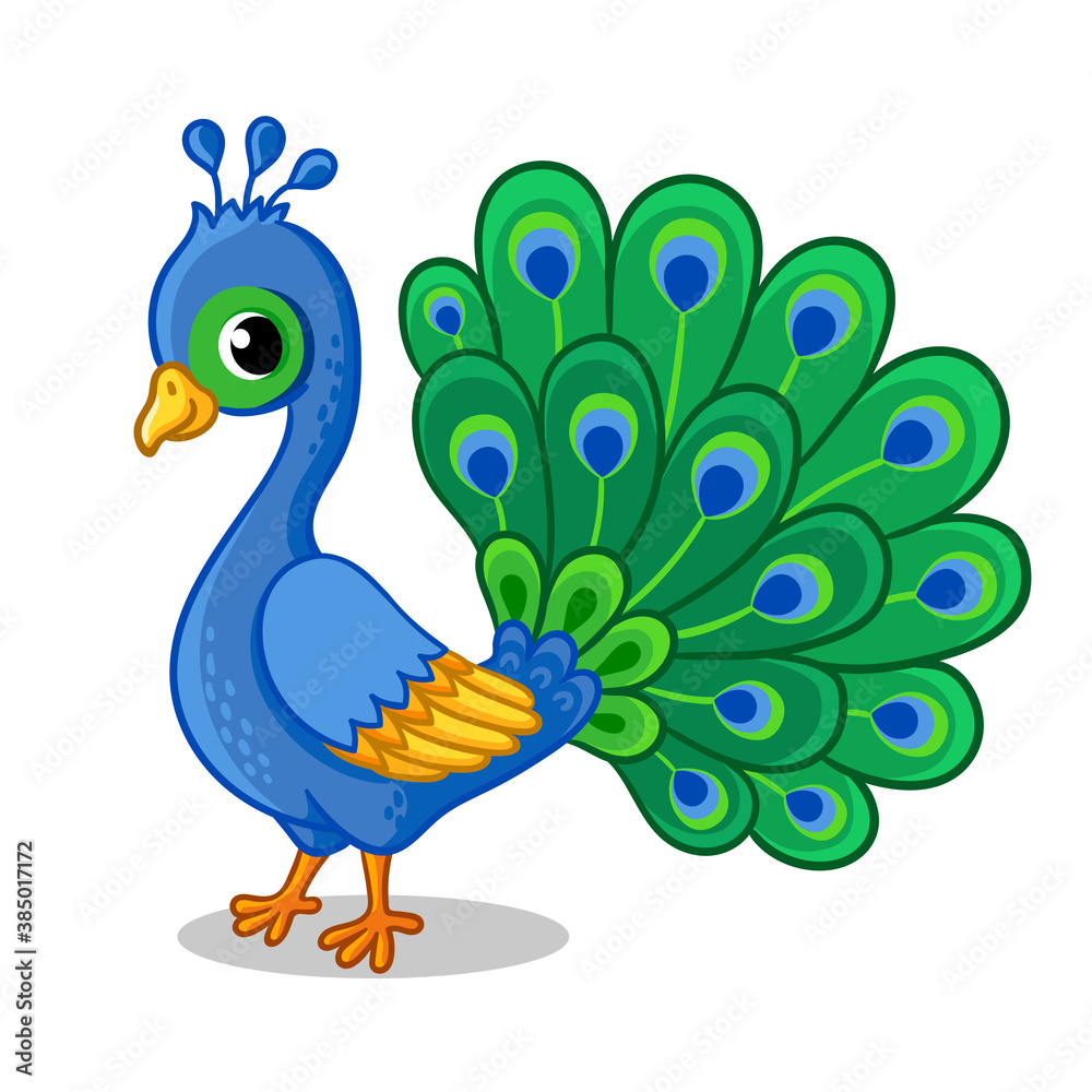 Cute Peacock Clip Art