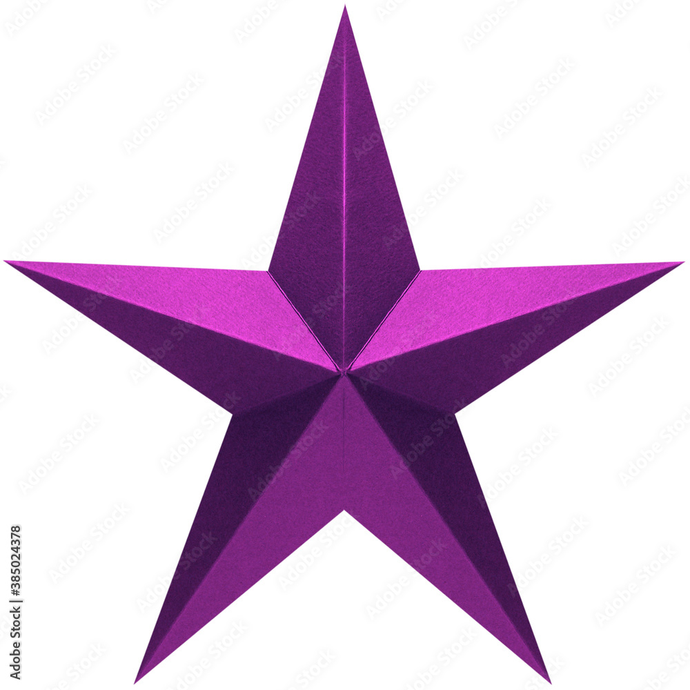 purple star isolated on white background Stock Photo | Adobe Stock