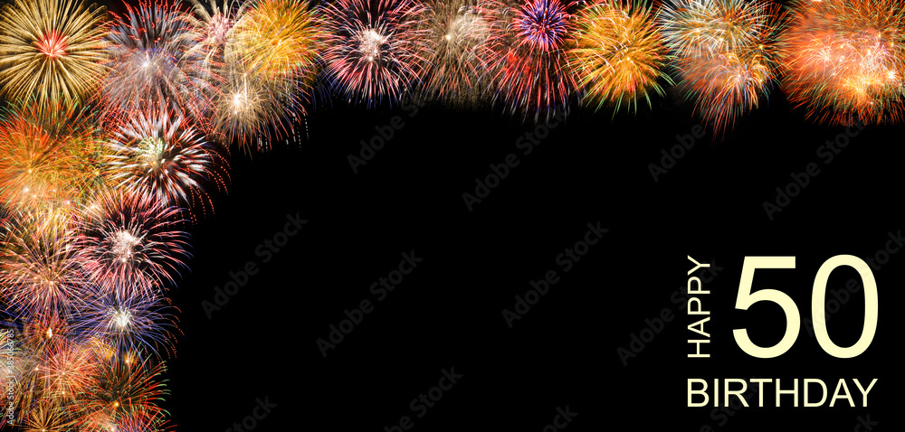 congratulations on the 50th birthday Stock Photo | Adobe Stock