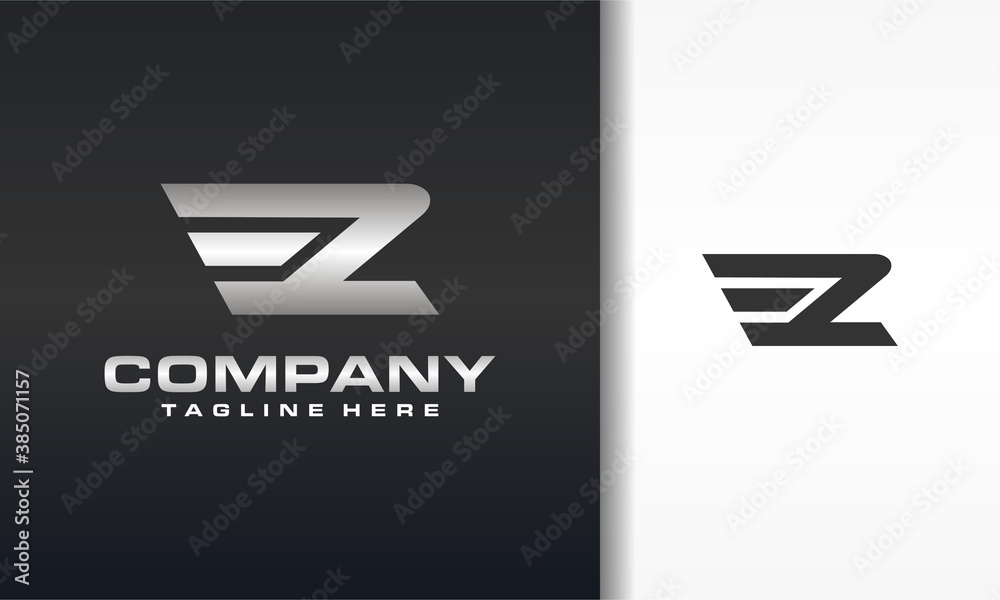 initials Z wing logo Stock Vector | Adobe Stock