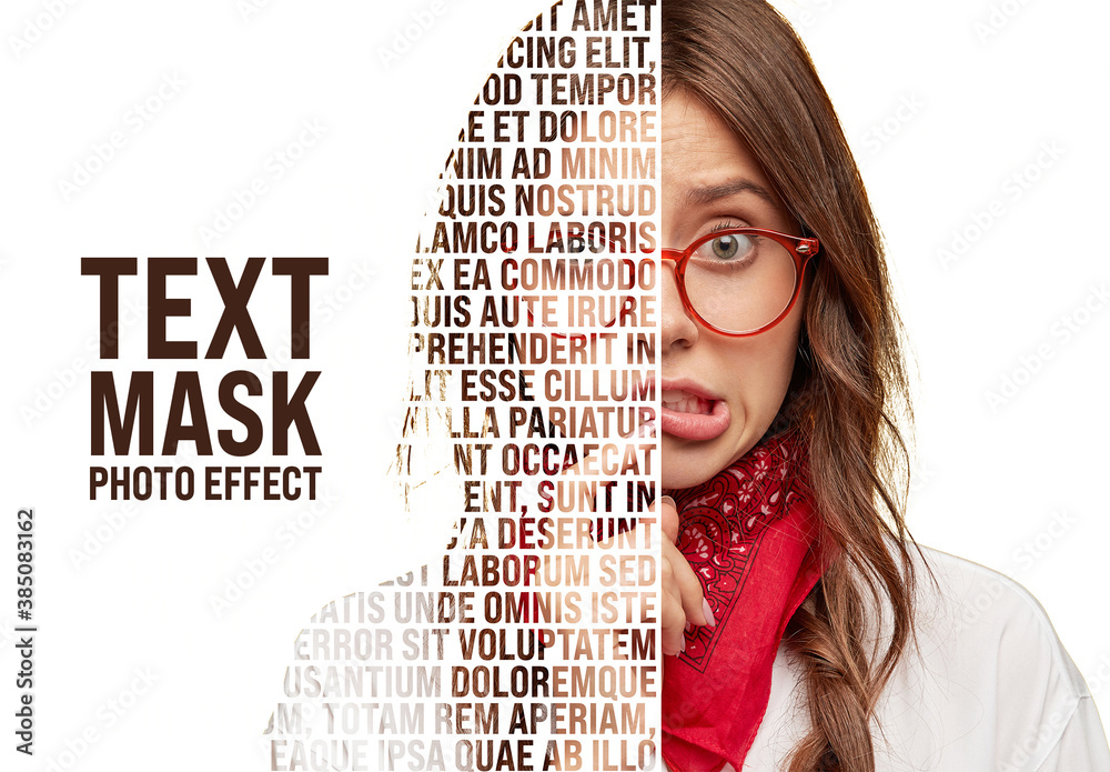 Text Masking Photo Effect Mockup Stock Template | Adobe Stock Text Masking Photo Effect Mockup Stock Template | Adobe Stock