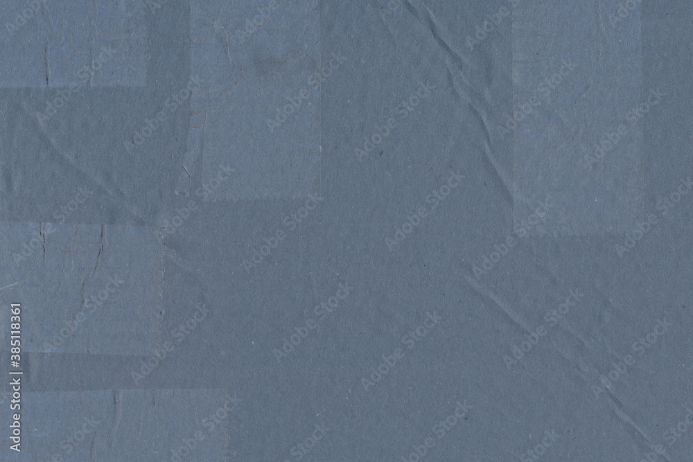 A blue vintage rough sheet of carton. Recycled environmentally friendly ...