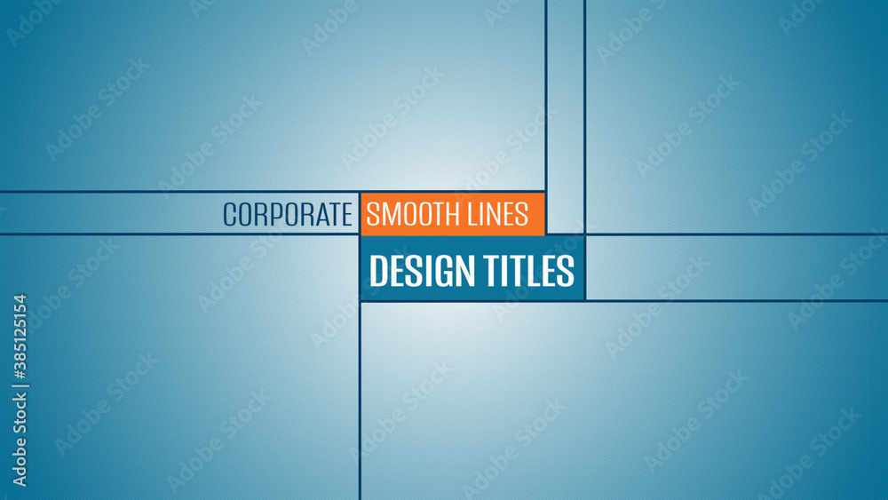 Corporate Smooth Lines Design Full Frame Titles Stock Template | Adobe ...