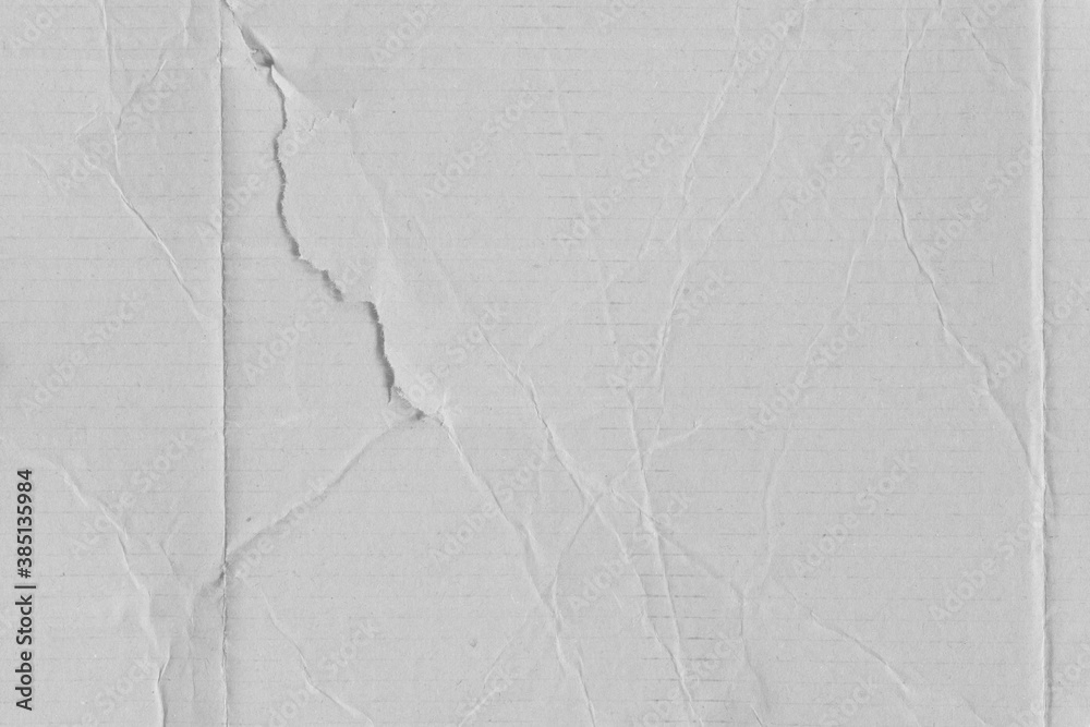 White vintage rough sheet of carton. Recycled environmentally friendly ...