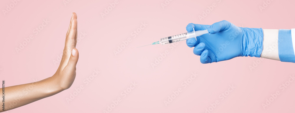 Refuse vaccination due to possible health problems. Say no to fake ...