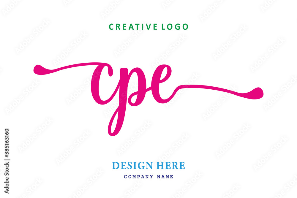 simple CPE letter arrangement logo is easy to understand, simple and ...