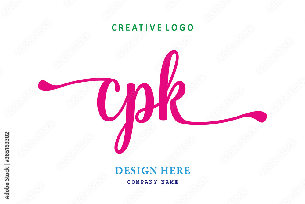 simple CPK letter arrangement logo is easy to understand, simple and ...